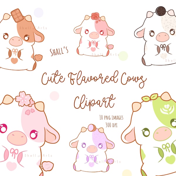 Cute Cow Print Stickers - Etsy