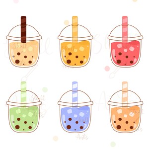 Cute Boba Tea Clipart, Boba PNG, Cute Bubble Tea Clipart, Digital ...
