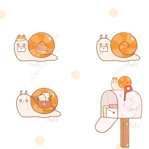 Cute Snail Mail Clipart, Mail PNG, Snail Happy Mail Clipart, Happy Mail ...