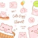 Cute Chonky Pigs Clipart, Pig PNG, Kawaii Pigs Clipart, Farm Animals ...