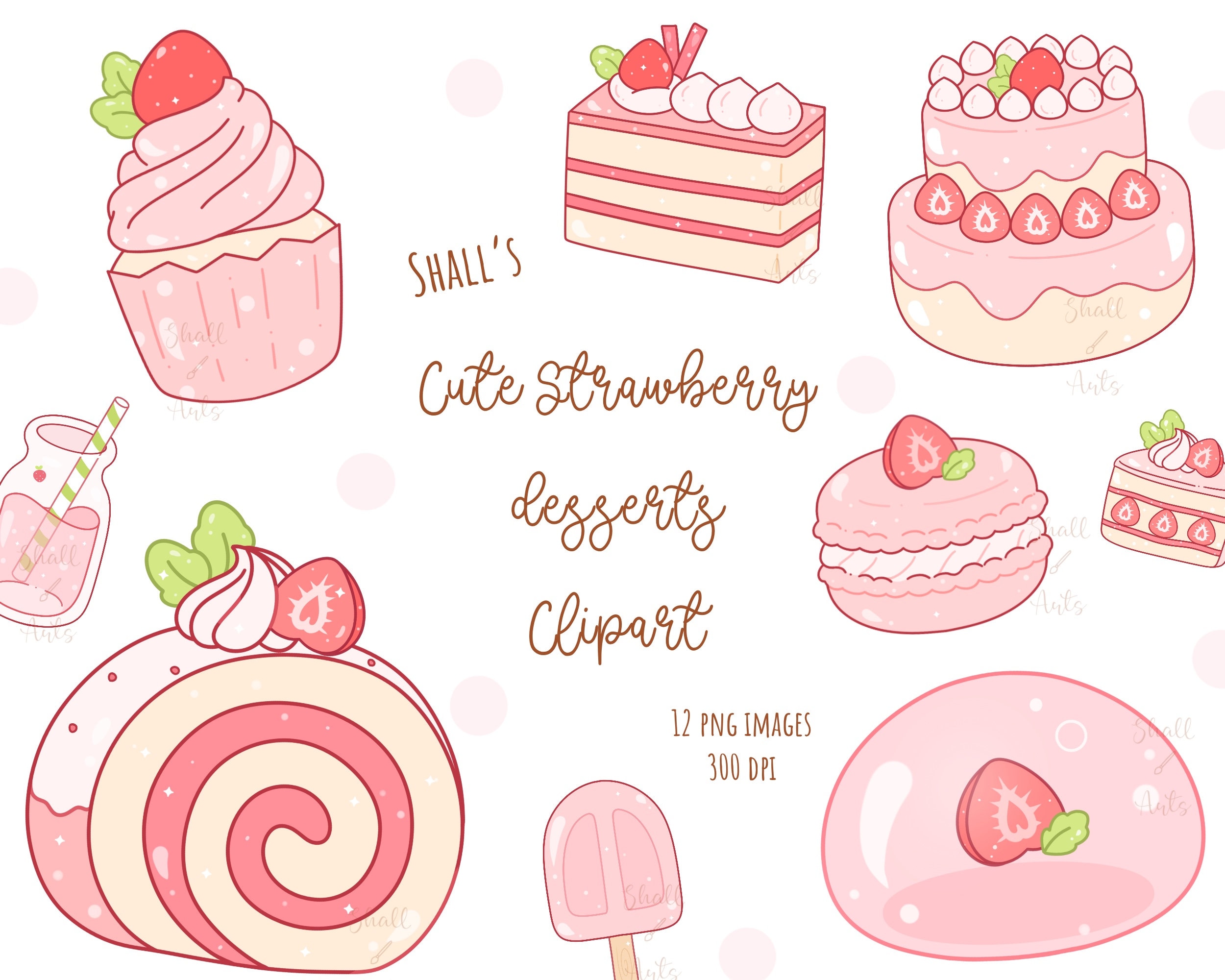 Strawberry Cake Clipart