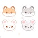 Cute Woodland Animal Faces Clipart, Animal Headshot Clipart, Fall ...