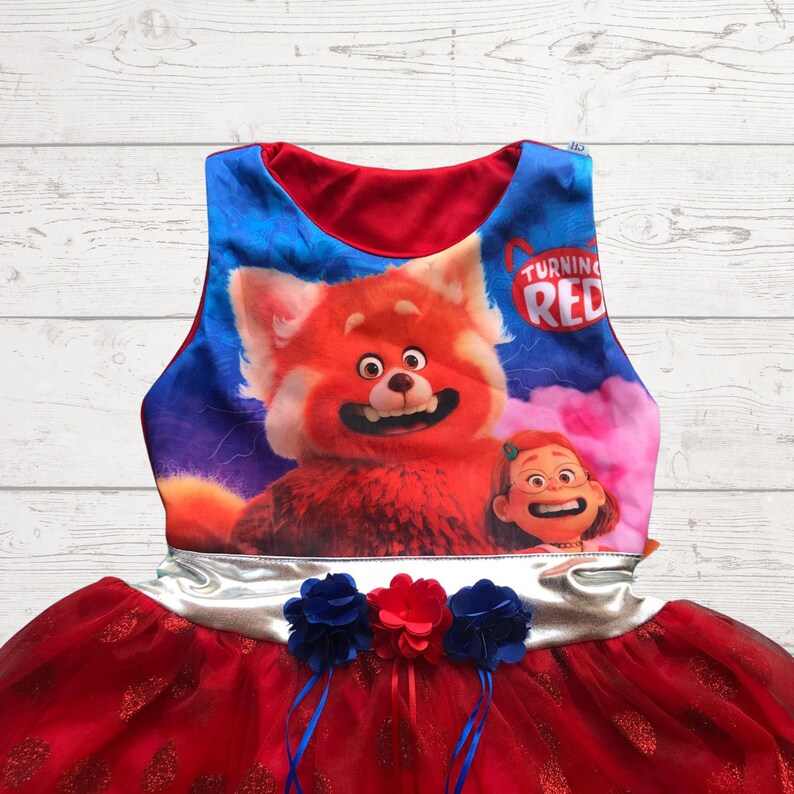 Turning Red Costume Red Panda Dress Girl Birthday Inspired - Etsy