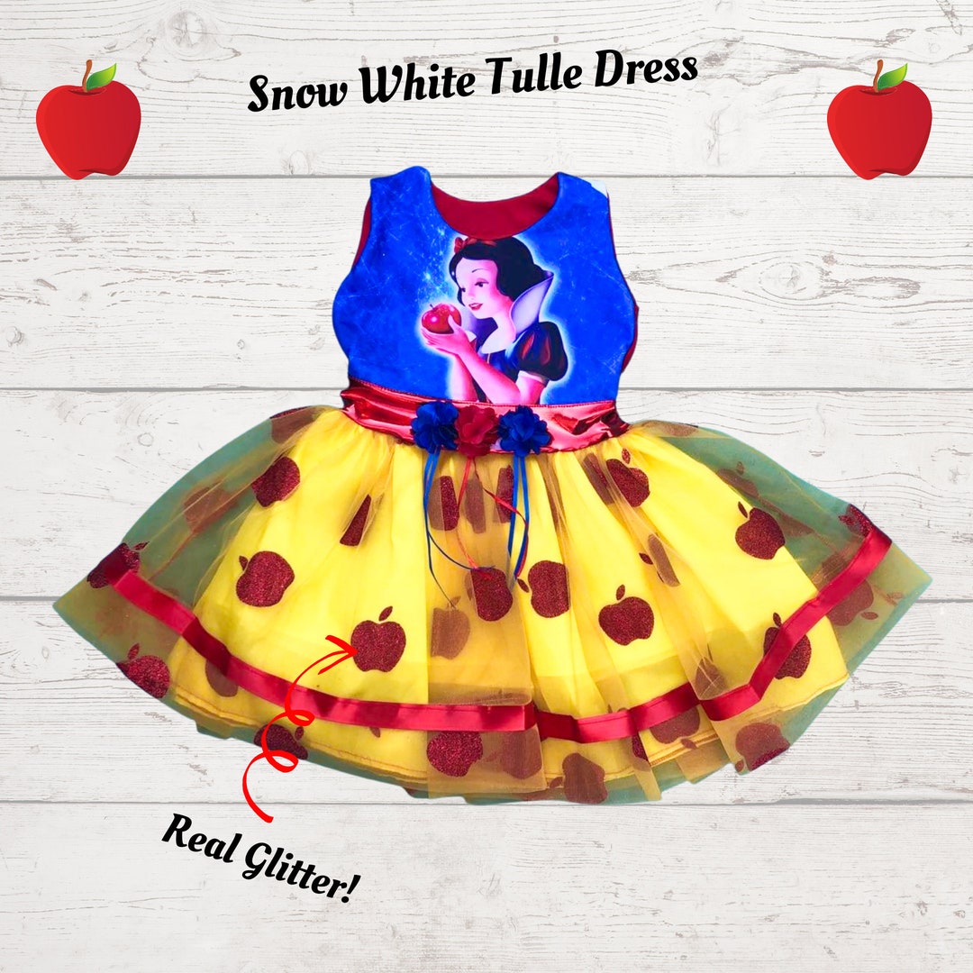 Snow White Dress for Girls Classic Disney Princess Red Yellow - Etsy