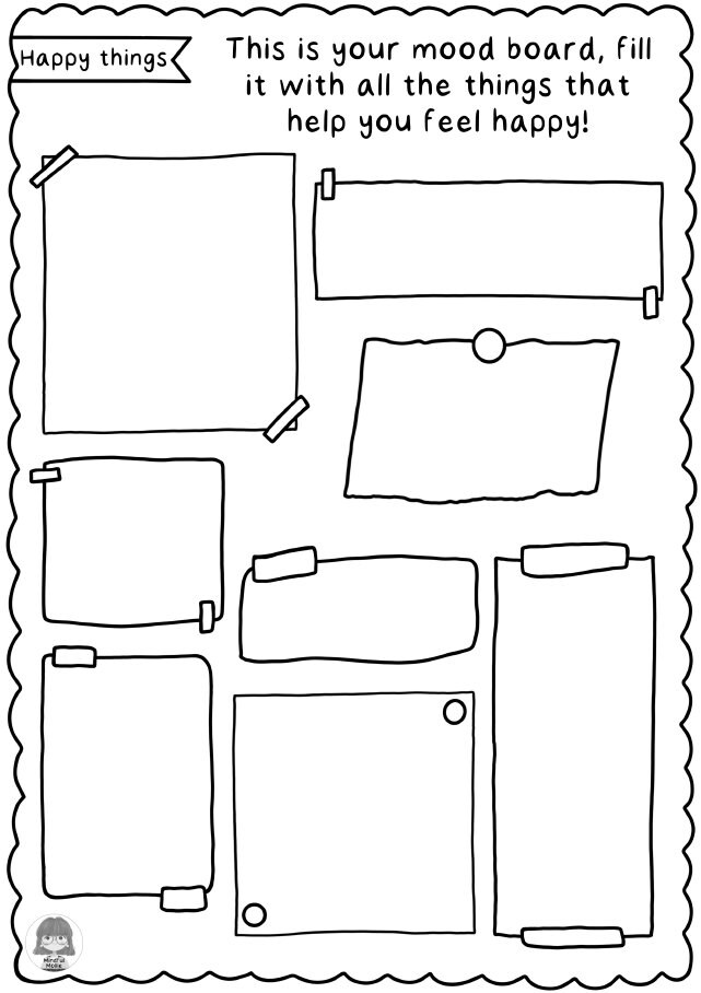 Happy Things Therapeutic Wellbeing Worksheet Mindful - Etsy Canada