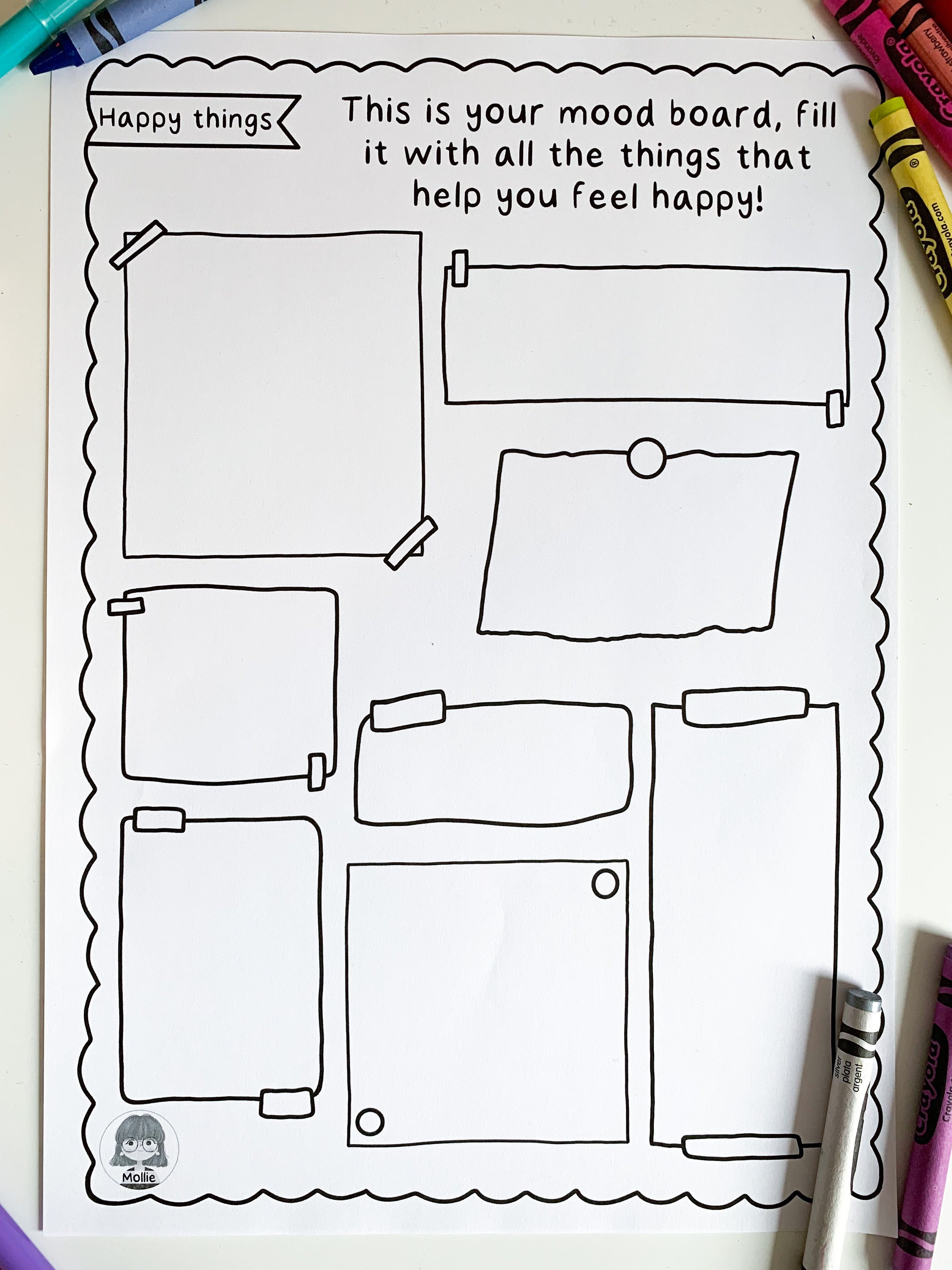 Happy Things Therapeutic Wellbeing Worksheet Mindful - Etsy Canada