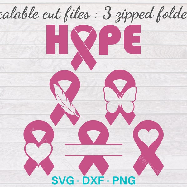 Cancer Ribbon Svg - Etsy