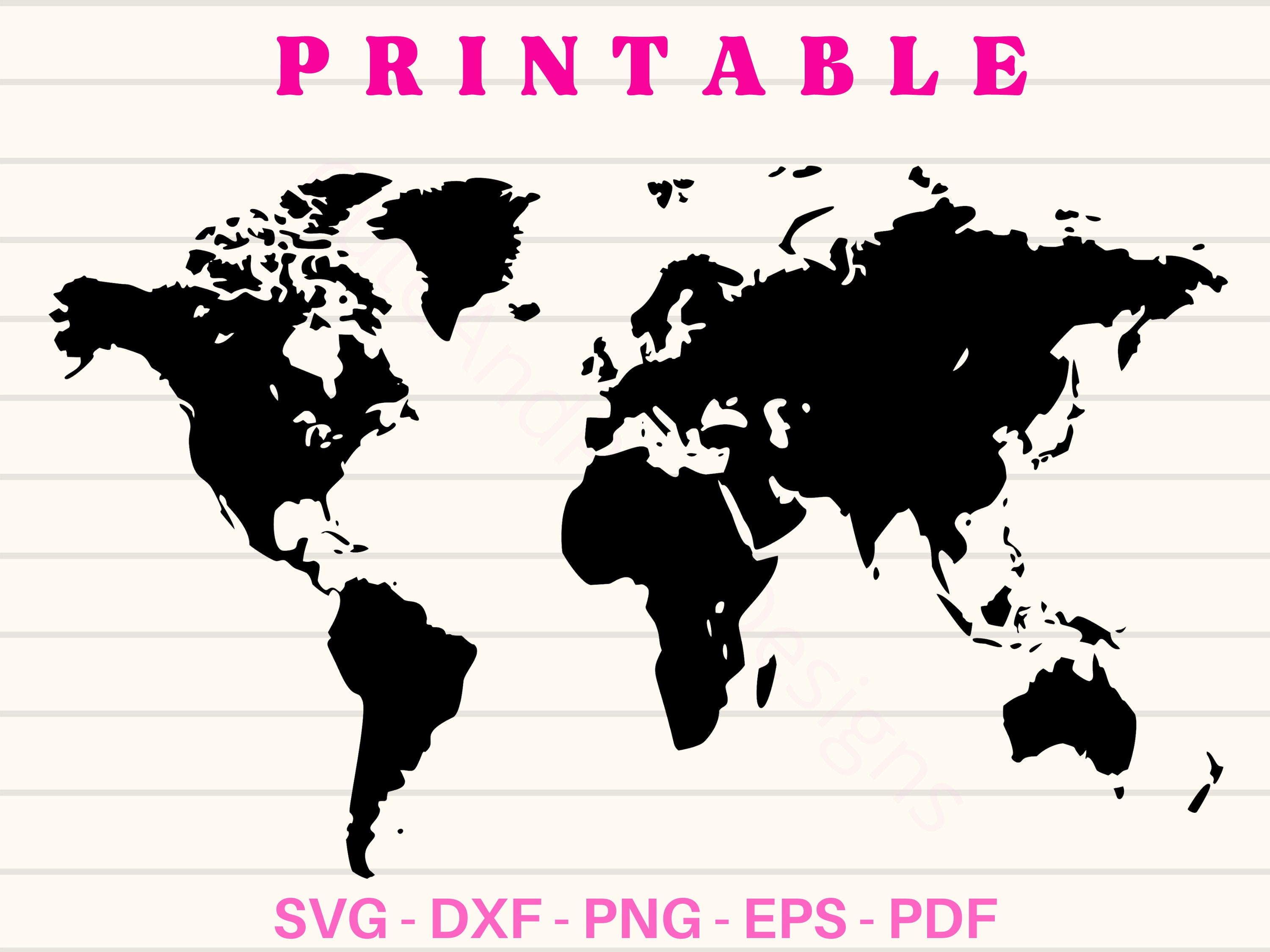 Weltkarte SVG, Globus svg, Karte svg, svg, png, jpg, eps, dxf, pdf ...