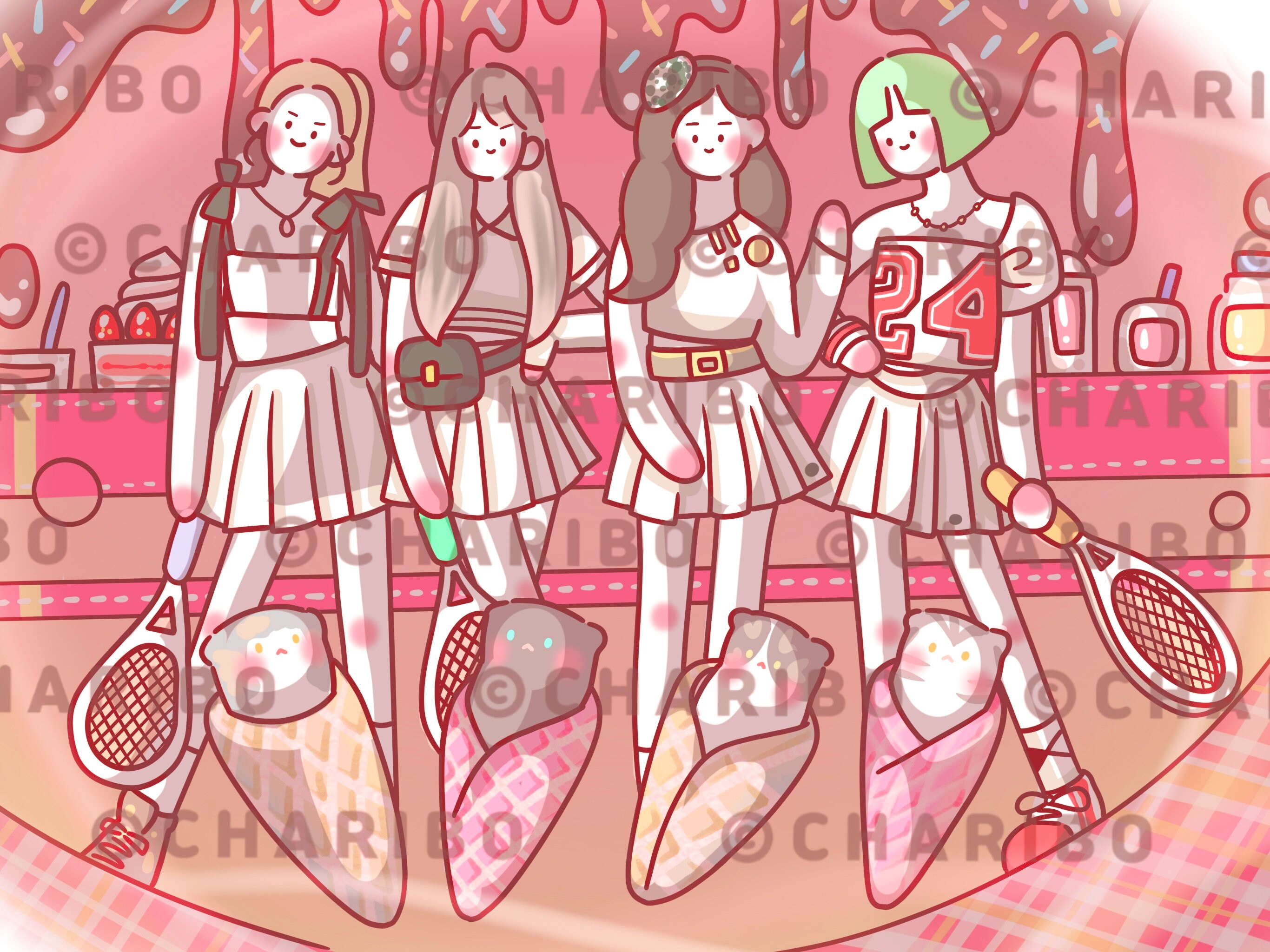 BLACKPINK ice Cream Printable Coloring - Etsy