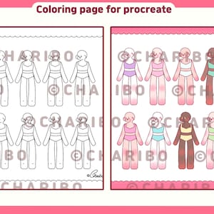 Charibo Character Coloring Book: Customizing Set (digital Download) - Etsy