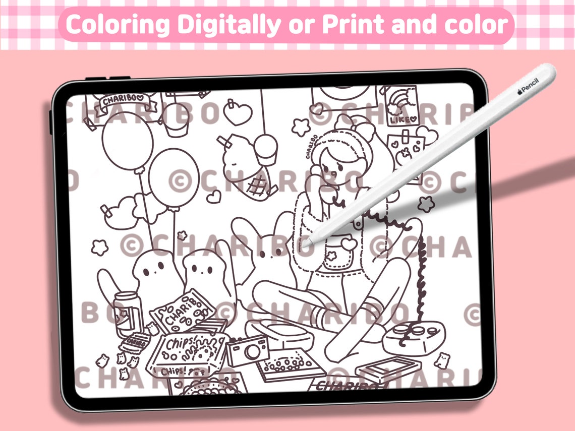 Charibo Art november Set Digital Coloring Book - Etsy
