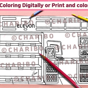 Charibo Character Coloring Book: Customizing Set (digital Download) - Etsy
