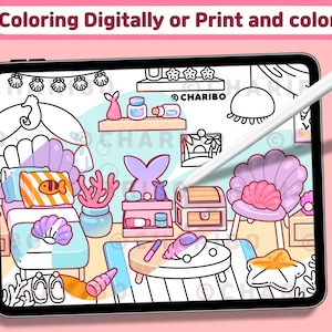 Charibo Art "2023 JULY Set" Digital Coloring Book - Printable Coloring ...