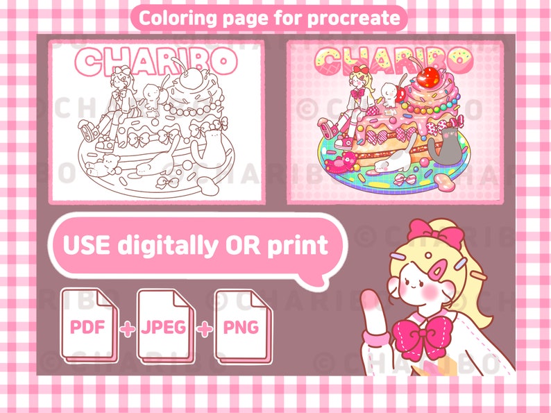Charibo Art a-bo Set Coloring Book Printable - Etsy