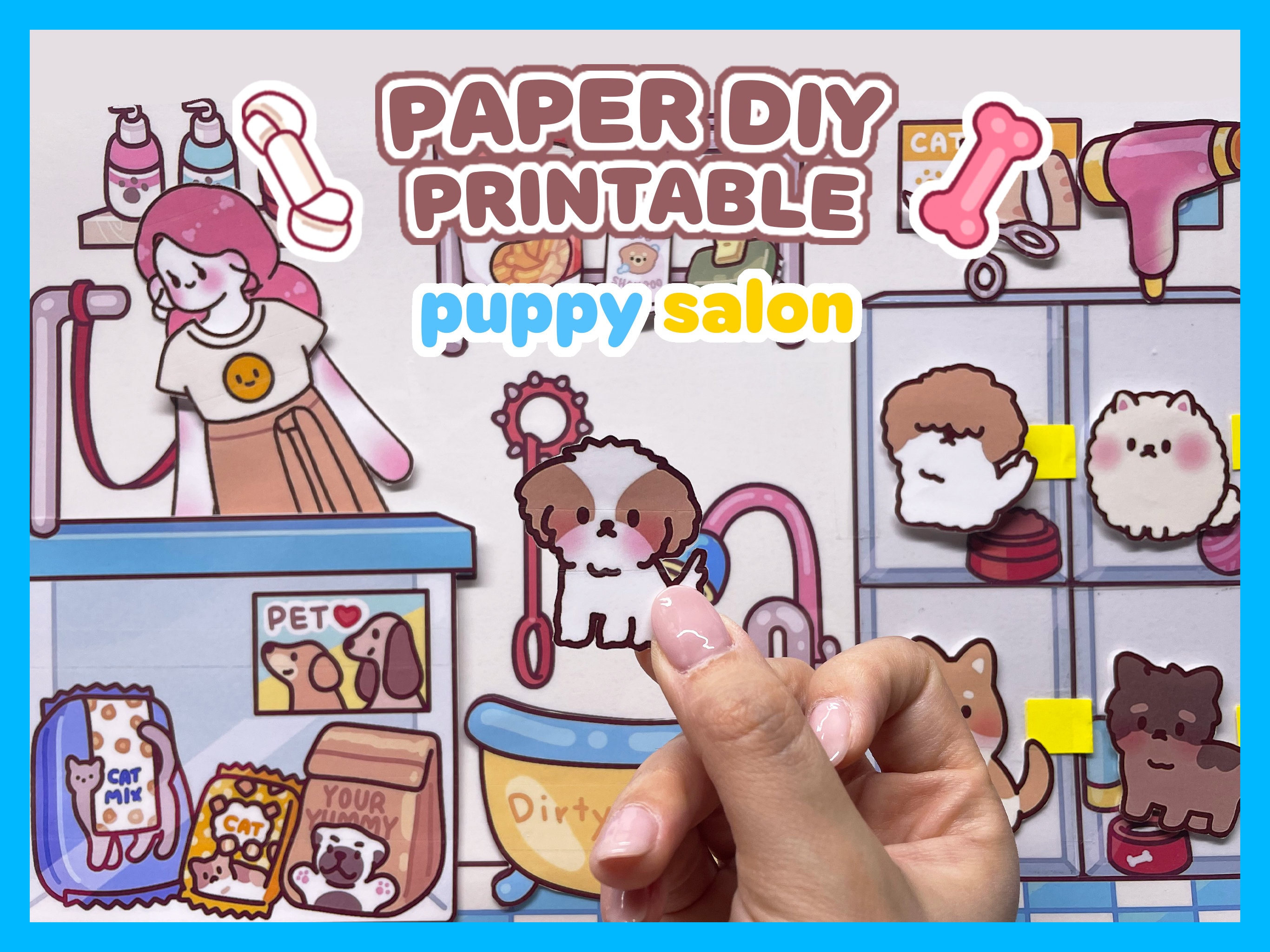 Charibo Art Papel de salón de cachorros Paquete - Etsy España