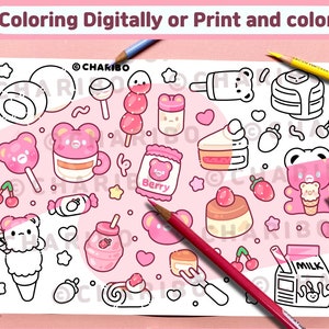 Charibo Art "2024 March Set" Digital Coloring Book - Printable Coloring ...