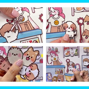 Puppy Salon Paper DIY: Printable Coloring Book (digital Download) - Etsy