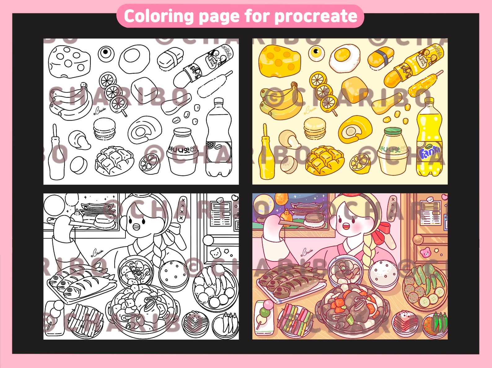 Charibo Art 2022 SEPTEMBER Set Digital Coloring - Etsy