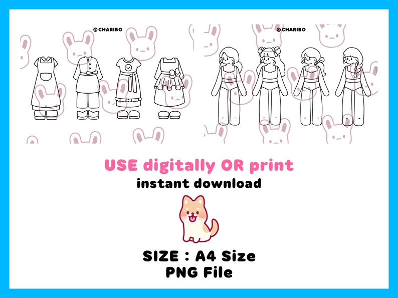 Puppy Salon Paper DIY: Printable Coloring Book (digital Download) - Etsy