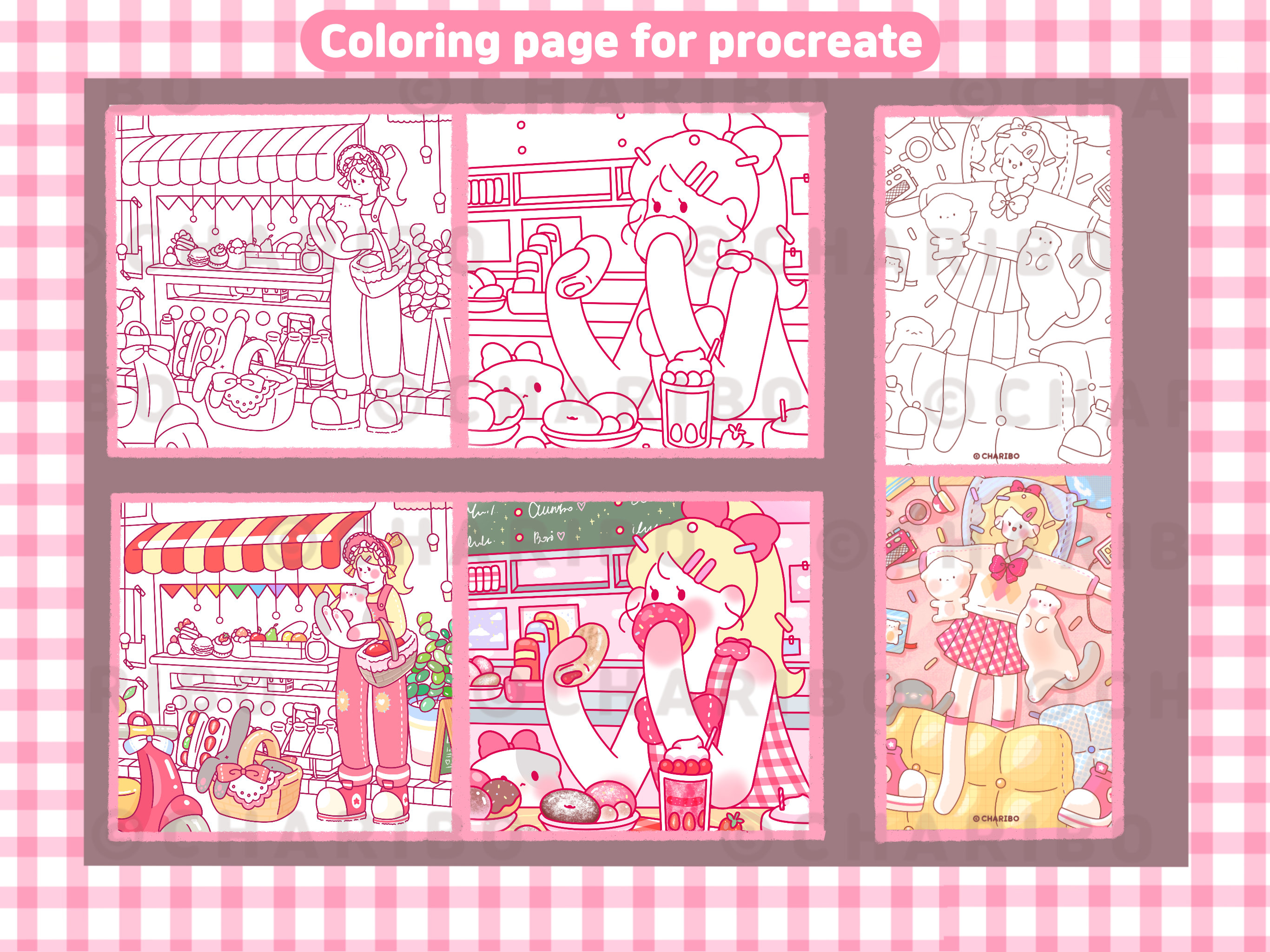 Charibo Art Reo Set coloring book Printable | Etsy