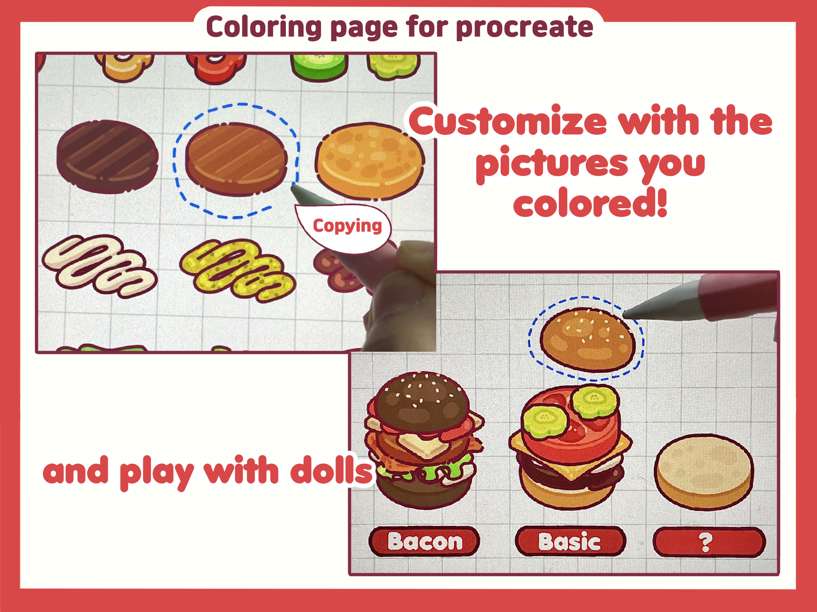 Food Coloring Pages: Charibo Art Printable Template (PDF, JPEG, PNG ...