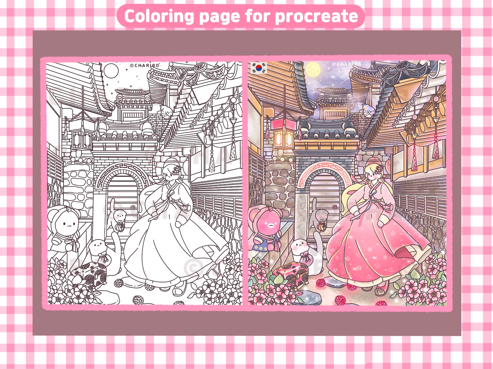 Charibo Art october Set Digital Coloring Book - Etsy