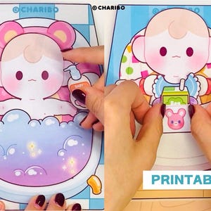 Baby Care Paper Play Pack: Printable Coloring Book (digital Download ...