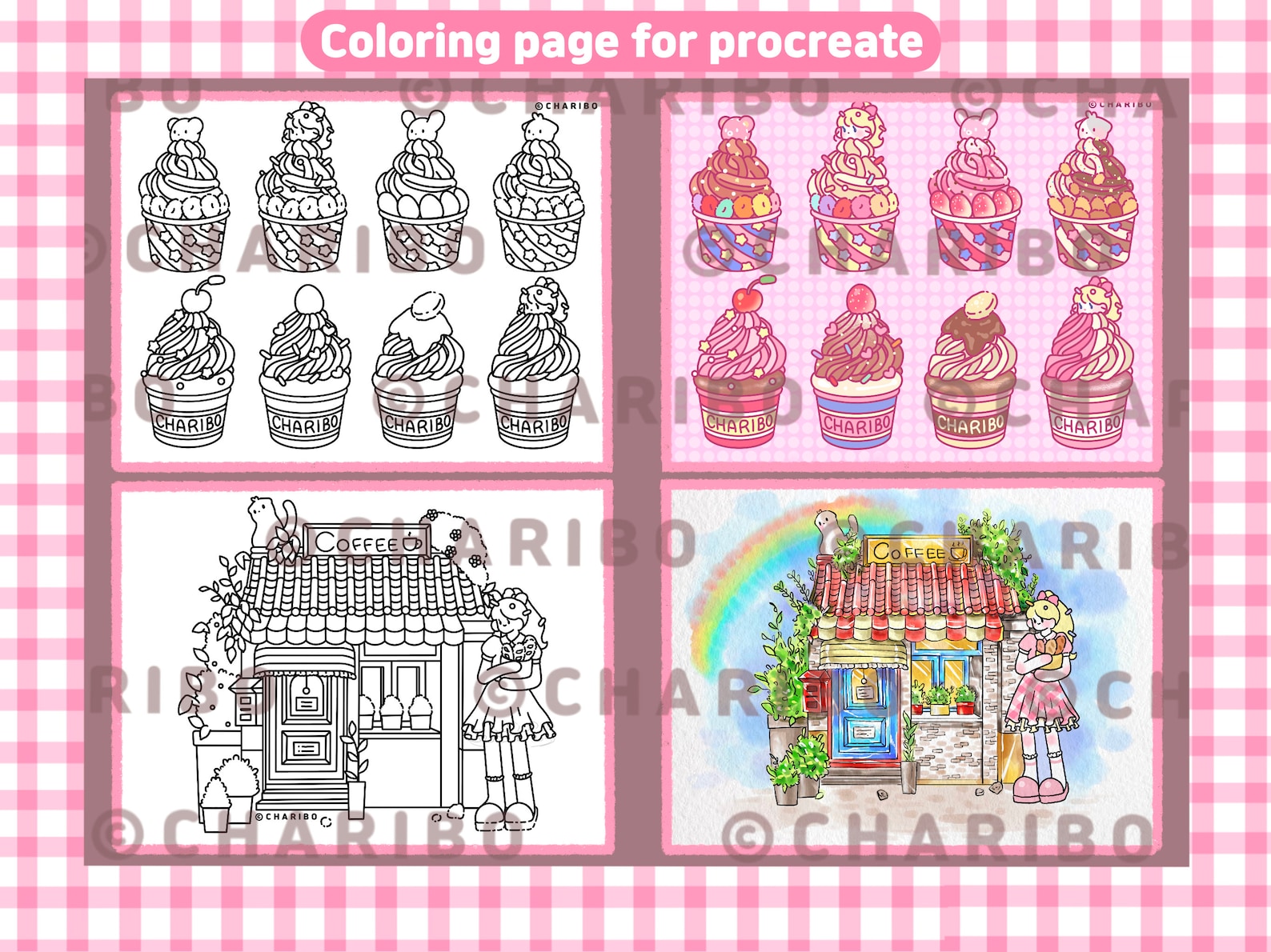 Charibo Art 2022 January Set Digital Coloring Book - Etsy