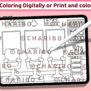 Charibo Character Coloring Book: Customizing Set (digital Download) - Etsy