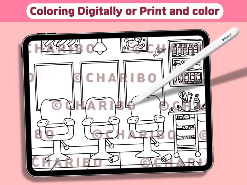 Charibo Character Coloring Book: Customizing Set (digital Download) - Etsy