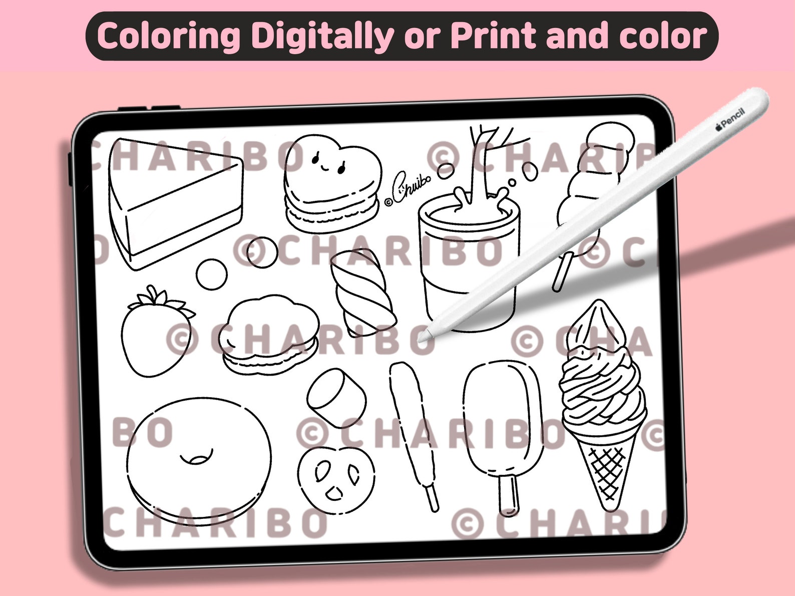 Charibo Art 2022 November Set Digital Coloring Book Printable Coloring ...