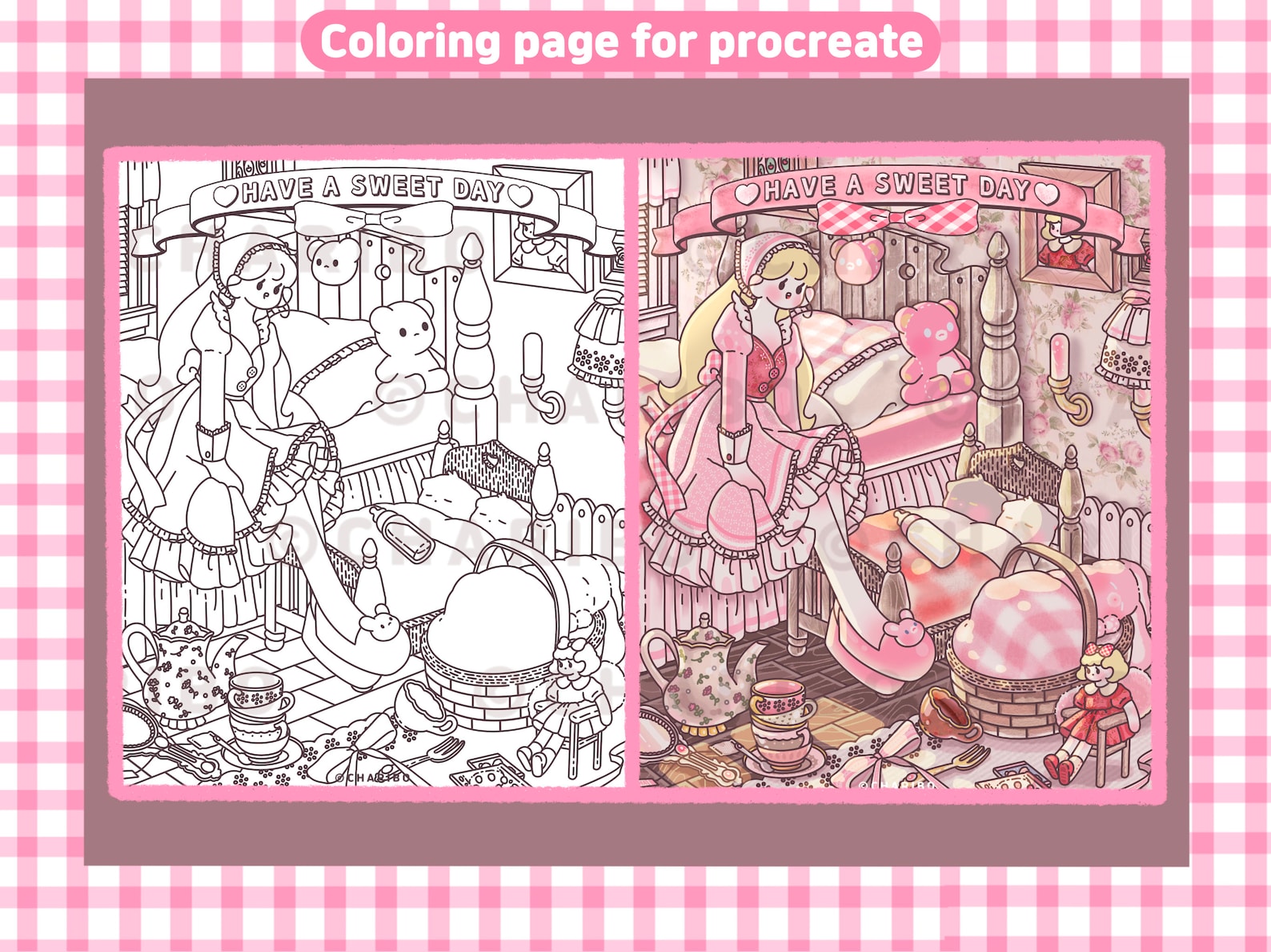 Charibo Art october Set Digital Coloring Book - Etsy