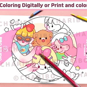 Charibo Art "2024 MAY Set" Digital Coloring Book - Printable Coloring ...