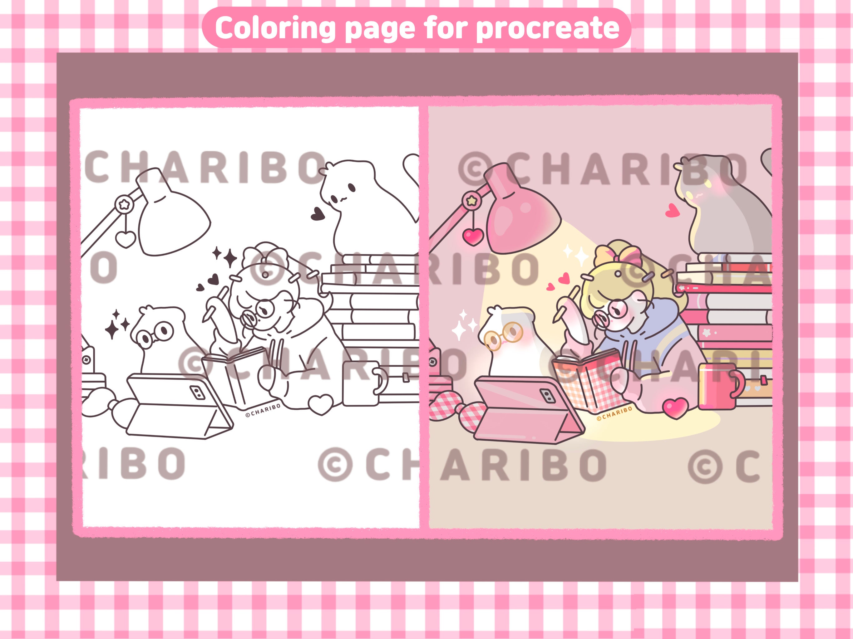 Charibo Art november Set Digital Coloring Book - Etsy