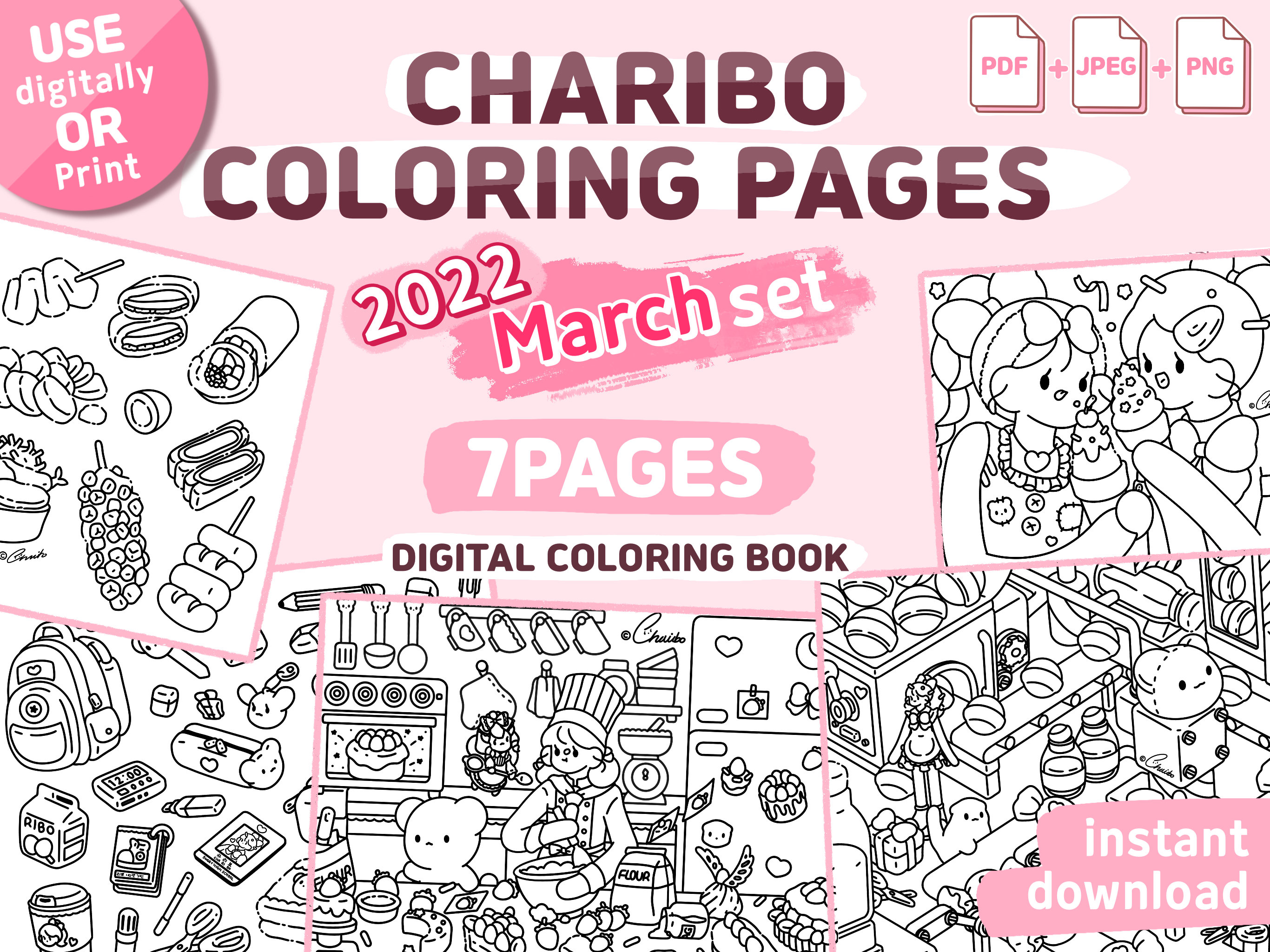 March 2022 Coloring Pages