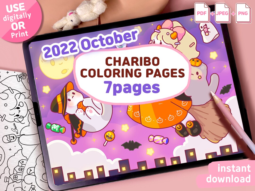 Charibo "2022 October Set" Digital Coloring Book - Printable Coloring ...