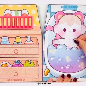 Charibo Art "baby Care Paper Play Pack" Digital Coloring Book ...
