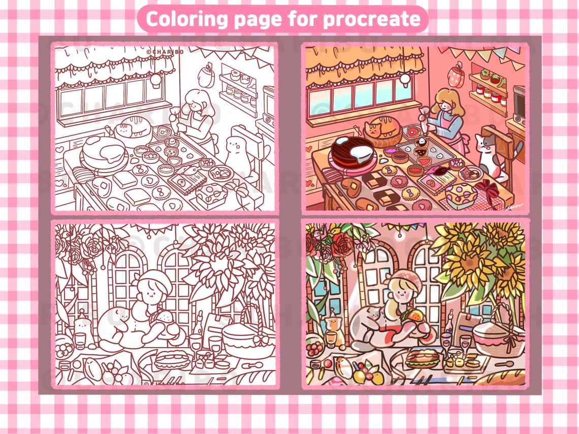 Charibo Art reo Set Coloring Book Printable - Etsy