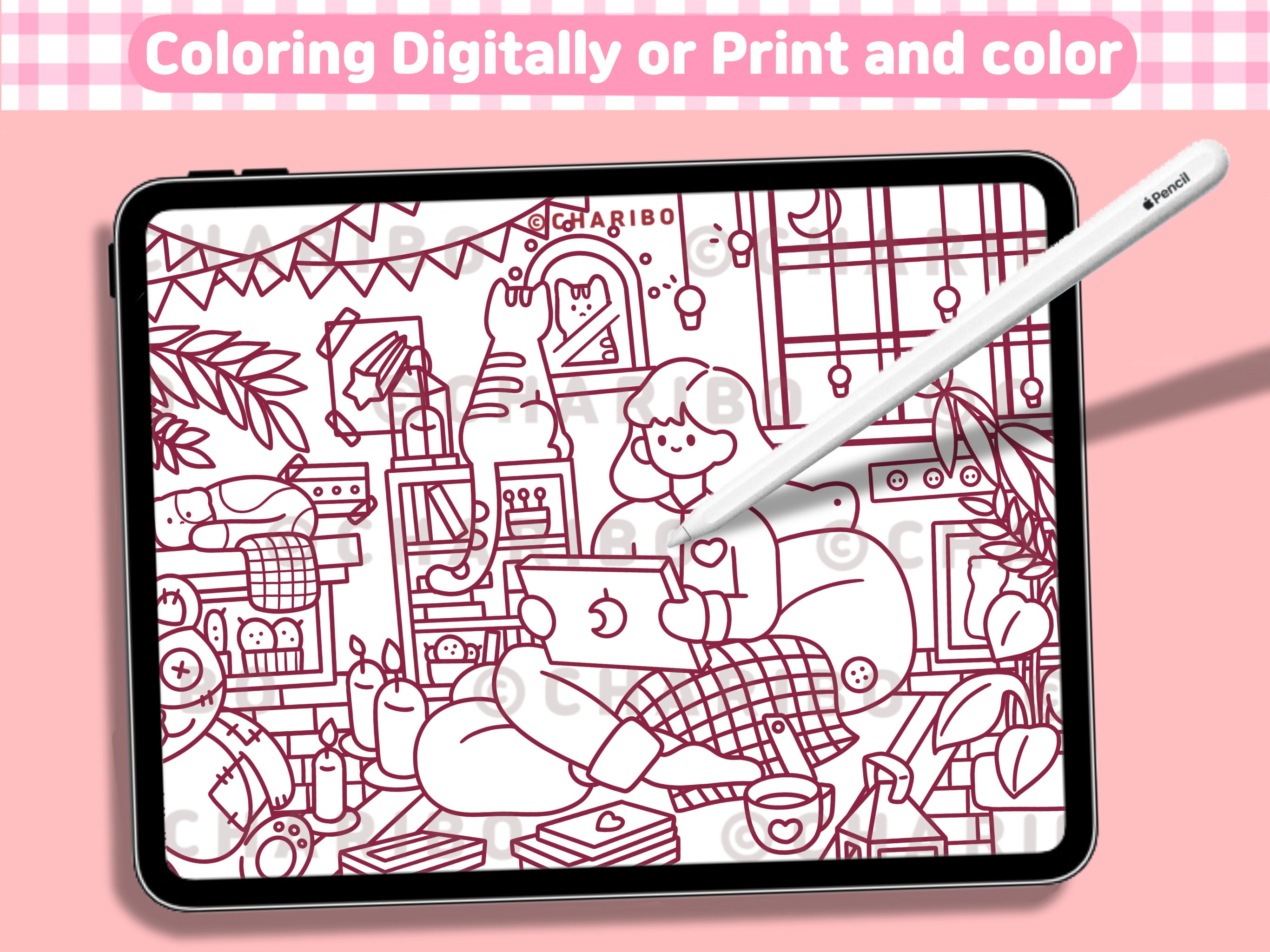 Charibo Art a-bo Set Coloring Book Printable - Etsy Ireland