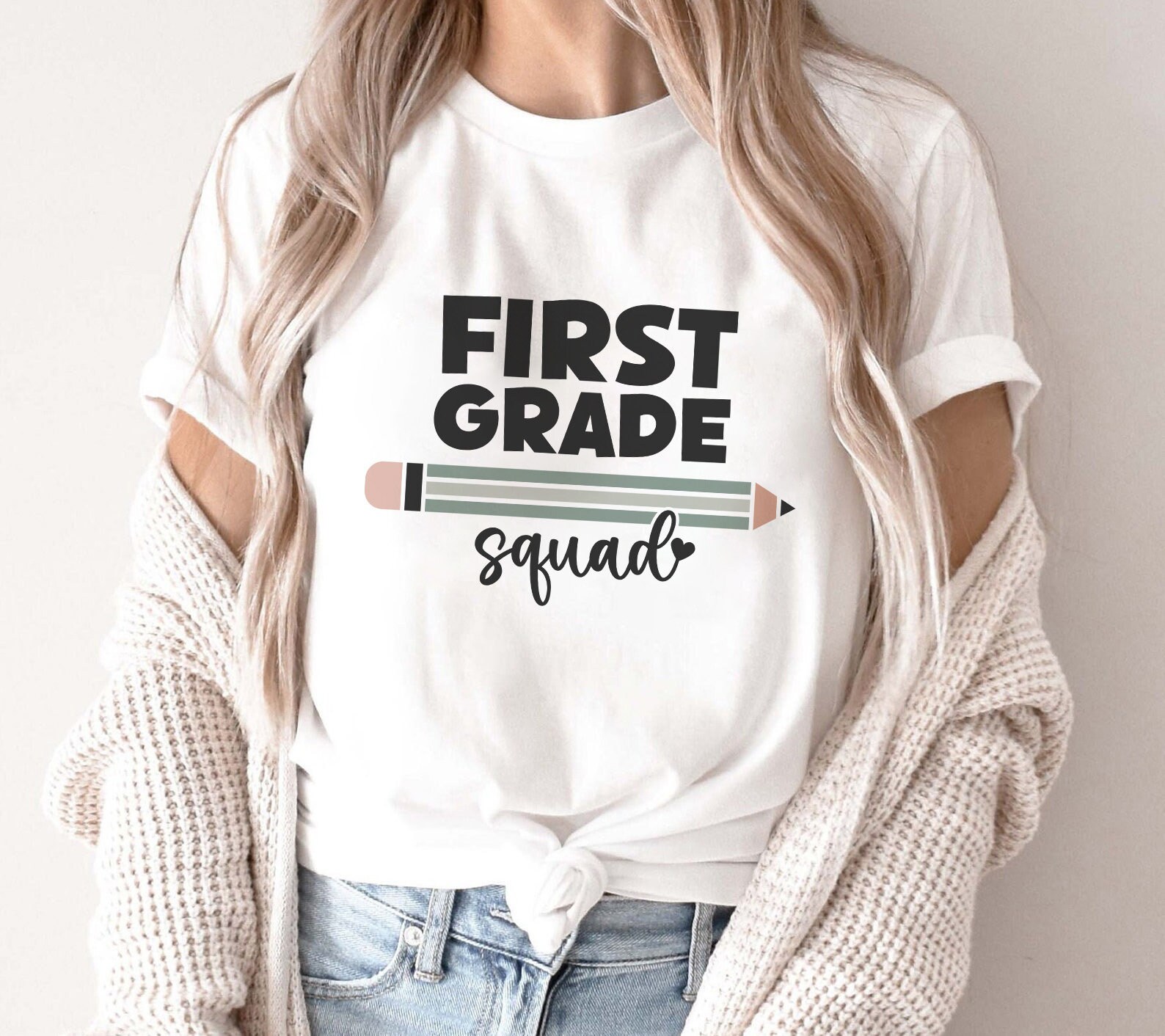 First Grade Squad SVG Back to School Svg Preschool Teacher - Etsy