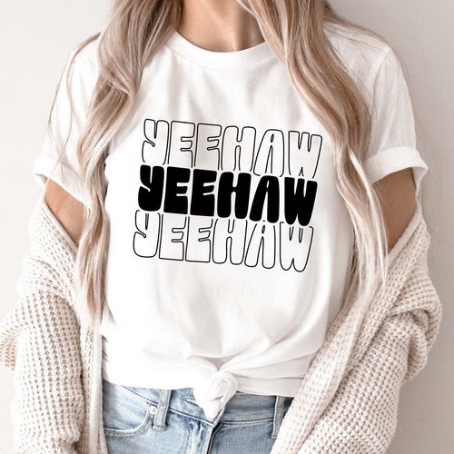 Yee Haw Svg Country Music Svg Country Song Svg Cowboy Wavy - Etsy