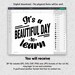 It's A Beautiful Day to Learn Svg Teacher Svg File - Etsy