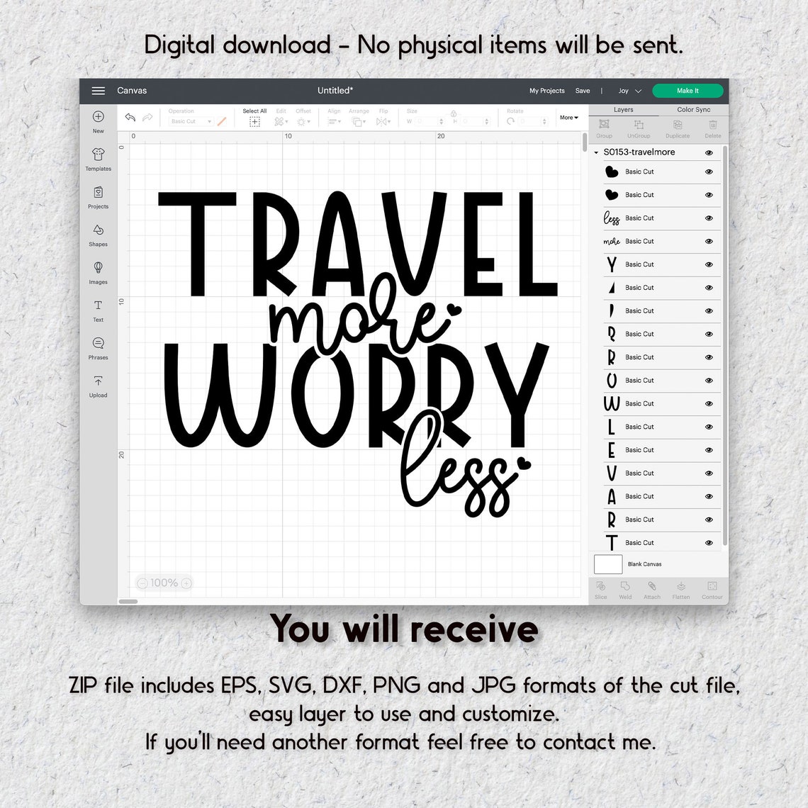 Travel More Worry Less Svg, Travel Svg, Holiday Svg, Worry Less SVG ...