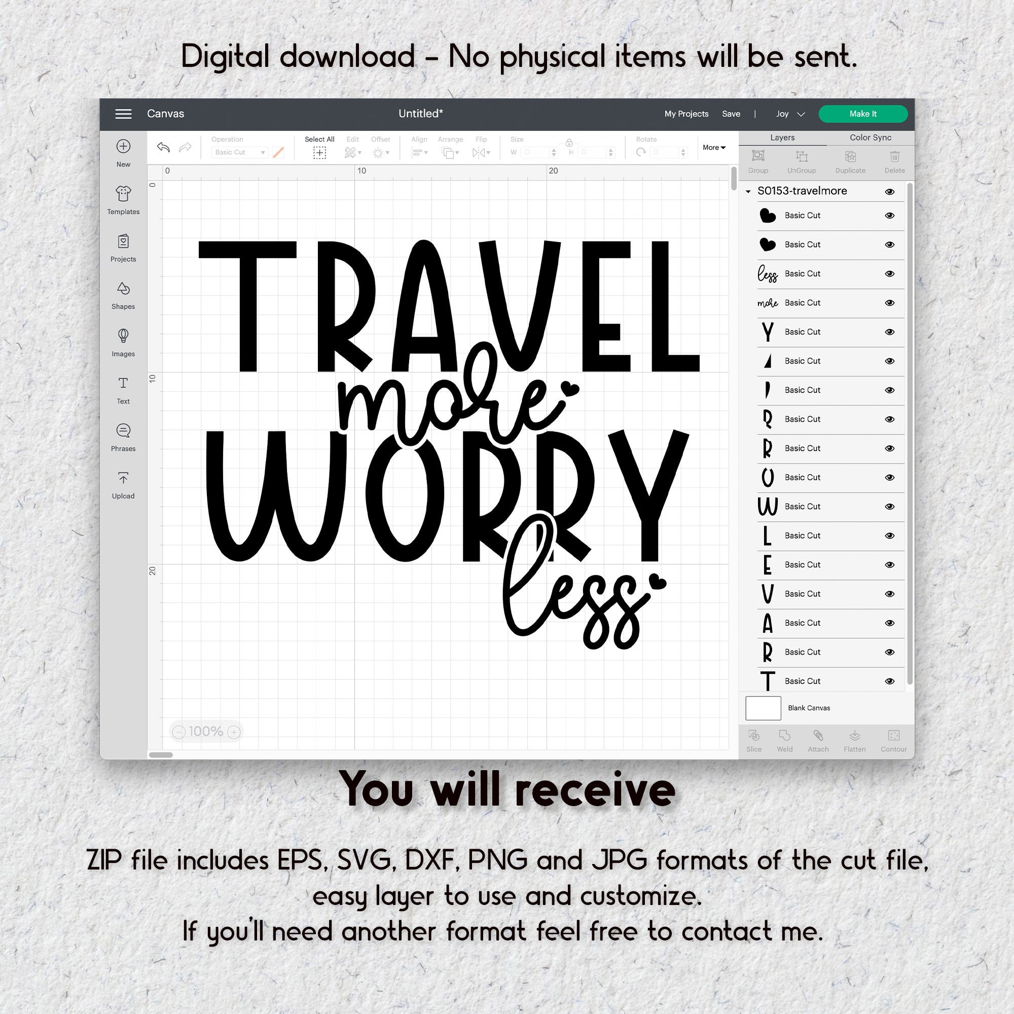 Travel More Worry Less Svg, Travel Svg, Holiday Svg, Worry Less SVG ...