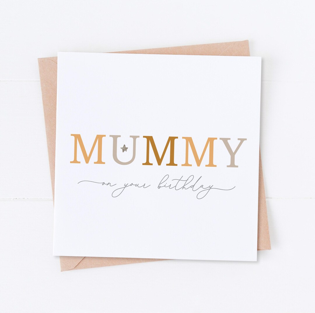 Mummy on Your Birthday, Happy Birthday, Mummy Birthday, Gift for Her ...