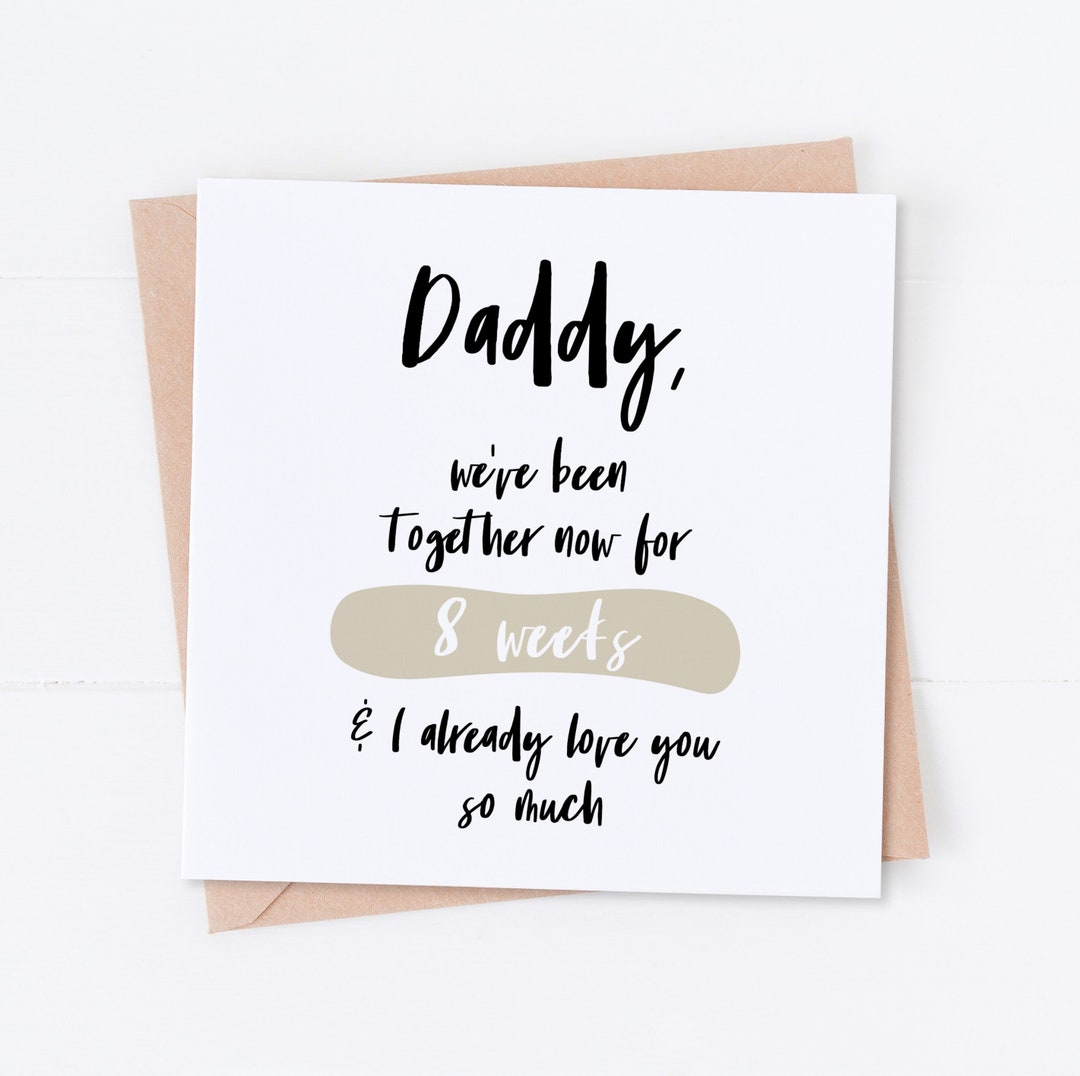 Personalised Father's Day Card, New Dad Card, Daddy Card, New Dad ...