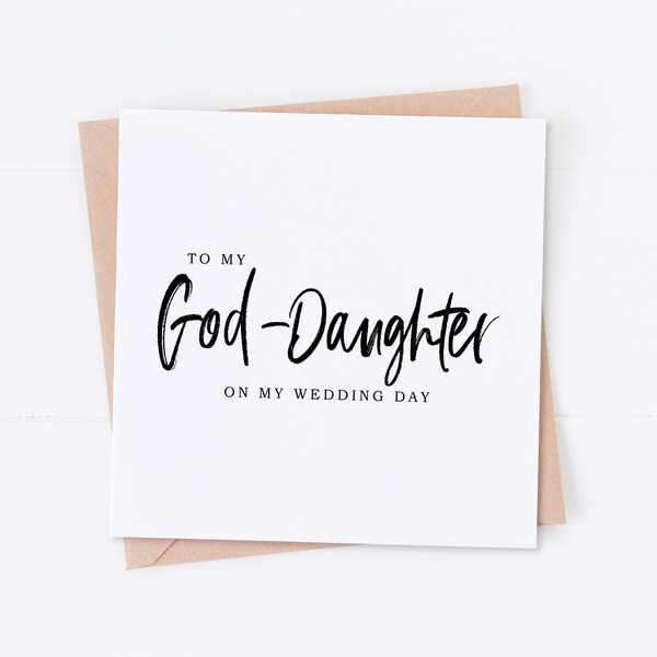 Goddaughter Wedding Card - Etsy