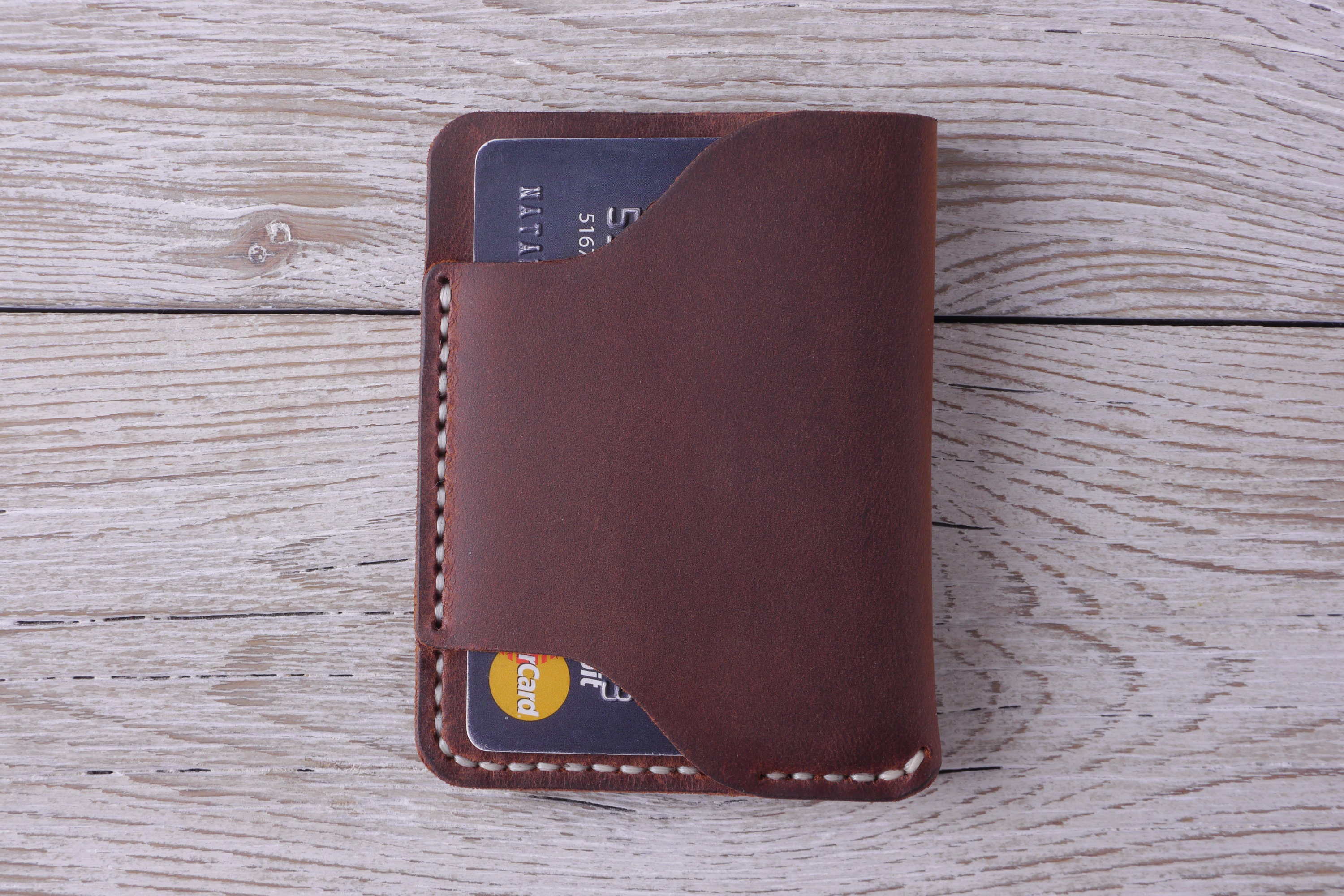 Personalized Card Holder Slim Leather Card Case Handmade - Etsy