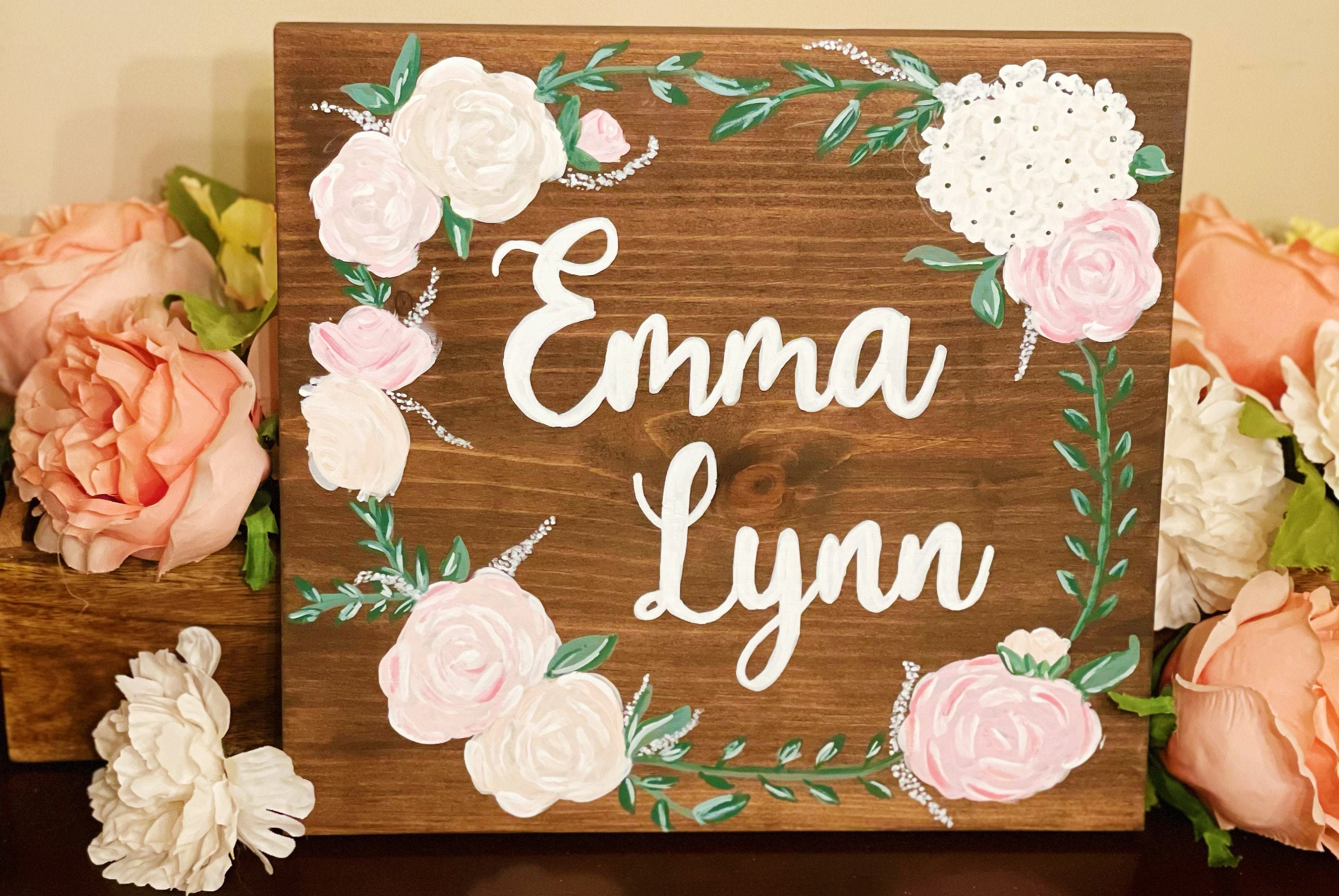 Nursery name sign | Etsy
