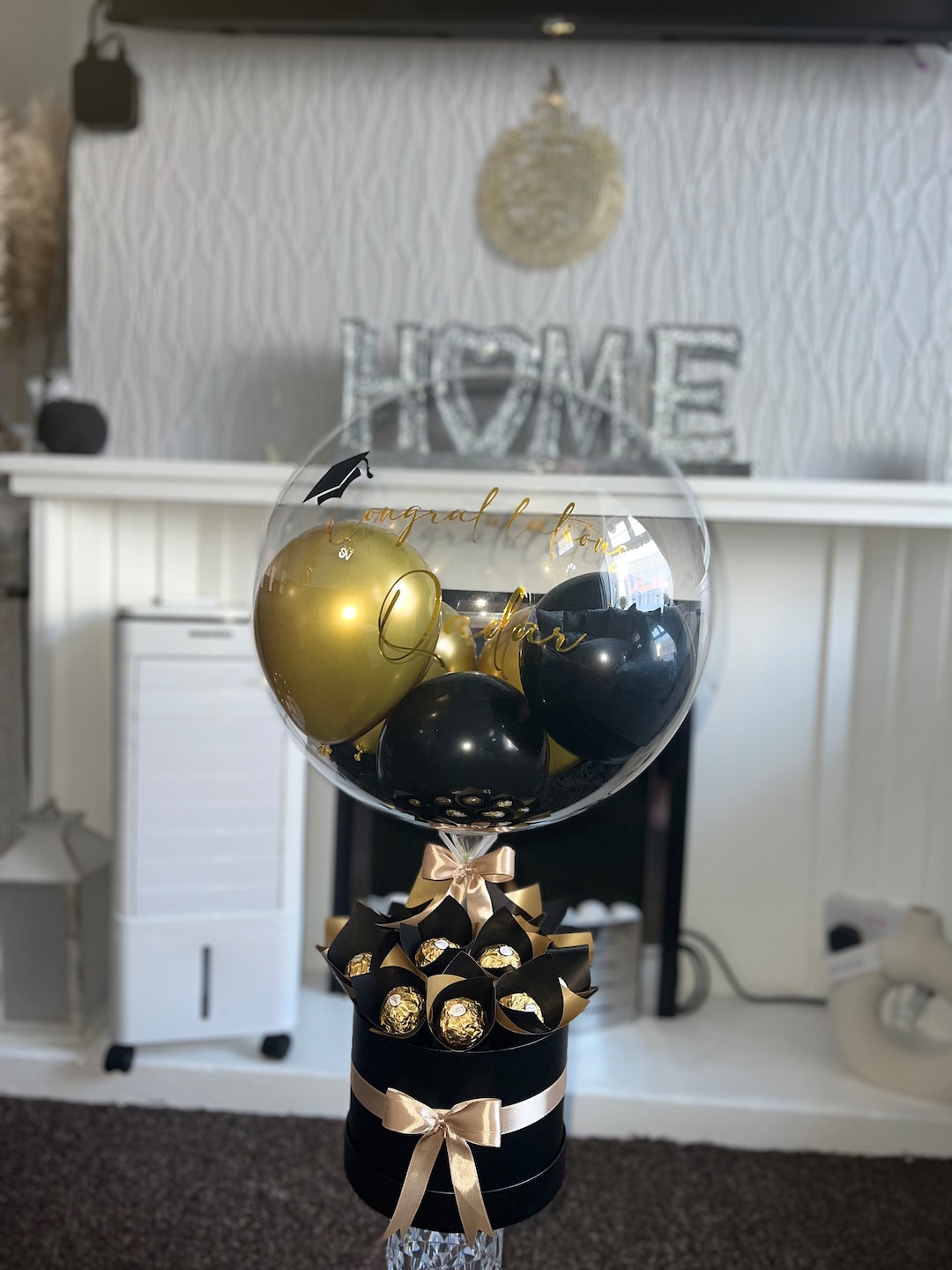 Graduation Bobo Balloon Sweet Small Bouquet - Etsy UK